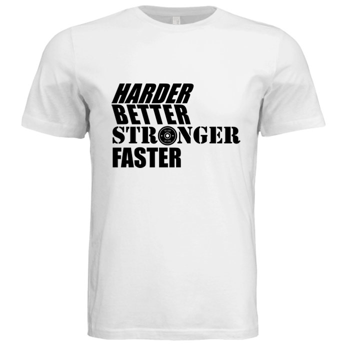 Harder, Better, Stronger, Faster | Gym Tshirt - Tshirt Hero UAE